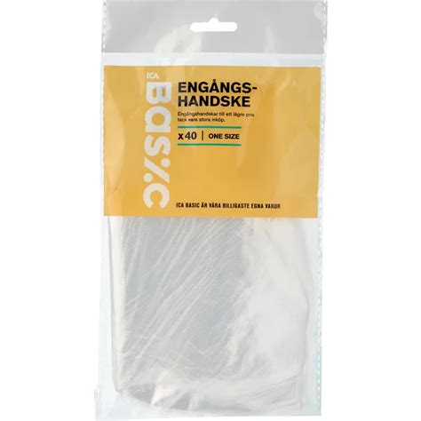 Engångshandske 40 P Ica Basic Handla Mat Online Från Din Lokala Ica Butik