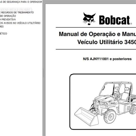 Bobcat Utility Operation Maintenance Manual PT