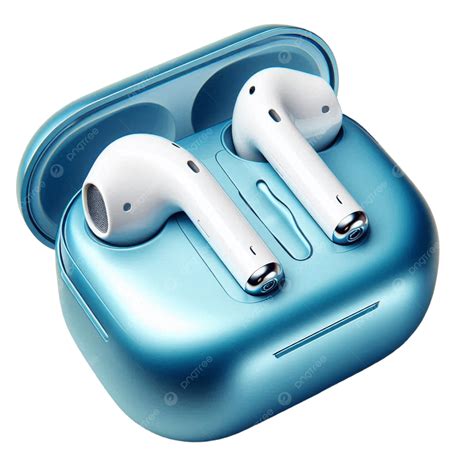 A Stylish Airpods Case Featuring Vibrant Blue Lights Highlighting Its
