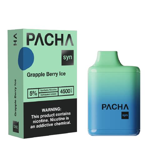 Pachamama Syn Grapple Berry Ice 4500 Puffs Vape Disposable Ej Store