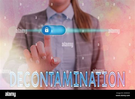 Word Writing Text Decontamination Business Photo Showcasing