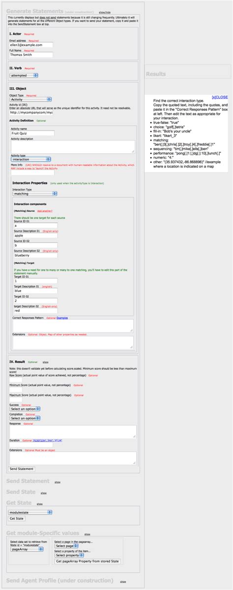 Xapi Statement Generator Based On The Adl Xapiwrapper Thedesignspace