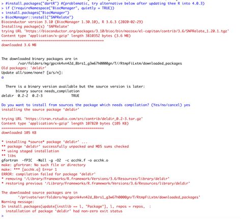 how to install gfortran r elprint