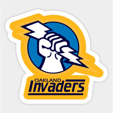 Oakland Invaders Retro Logo Throwback Defunct Football 80s Throwback