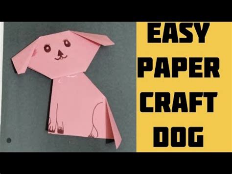 How To Make A Paper Dog Tutorial Paper Puppy Crafteasy Origami Dog