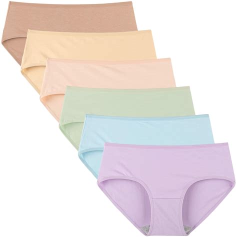 Innersy Womens Underwear Cotton Hipster Panties Regular And Plus Size 6