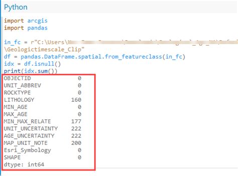 How To Count The Number Of Null Values In An Attribute Table Using