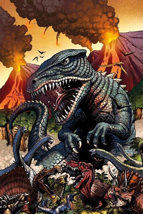 Godzilla Vs Jurassic World Dinosaurs Fan Art Godzilla Fan Artwork