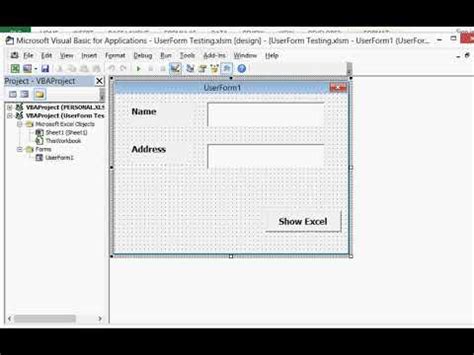 Show Only Userform And Hide Excel In Background UserForm Example By Exceldestination YouTube