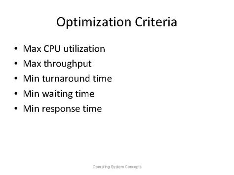 Operating System Concepts Chapter 6 Cpu Scheduling Lecturer