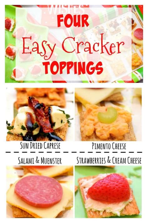 Four Easy Cracker Toppings The Tiptoe Fairy