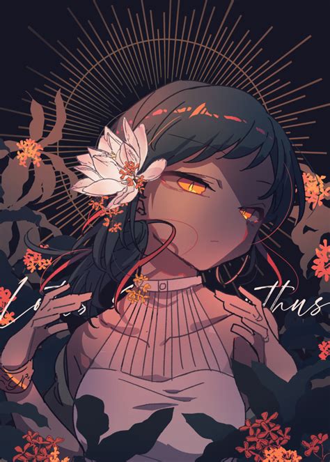 Safebooru 1girl Black Hair Chariki Closed Mouth Dark Skinned Female