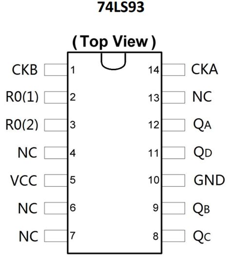 7493 binary counter 4 bit ic dip 14 tool tech store