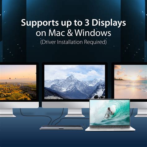 J5create Jcd543p Usb C Triple Display With Vga Hdmi Dp Docking Station With 100w Pd Adaptor