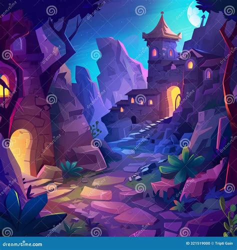 2d Game Plot Illustration Design In Vector Style Stock Illustration