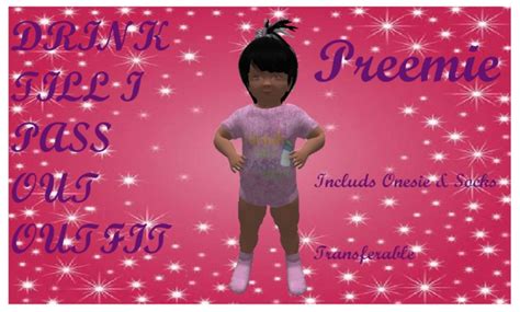 Second Life Marketplace Drink Till Pass Out Preemie G Cc