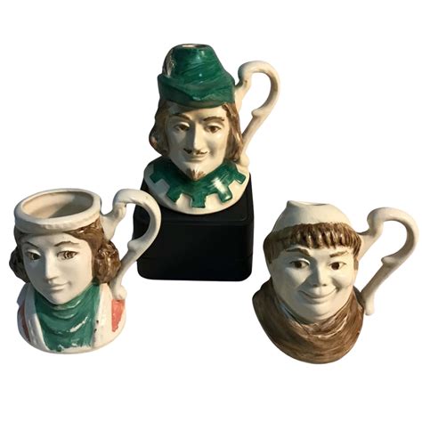 3 X Mini Toby Jugs S