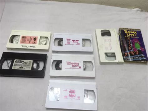 Barney Bundle Of 4 Vhs Barney Live Halloween Party B4 34 33 Picclick Ca