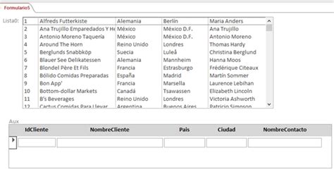 Insertar En Un Subformulario Un Contenido De Un Listbox Microsoft