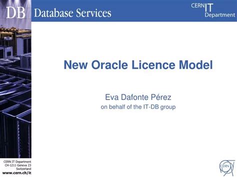 Ppt New Oracle Licence Model Powerpoint Presentation Free Download Id 1571455
