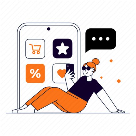 App Smartphone Shopping Ui Ecommerce Illustration Download On Iconfinder