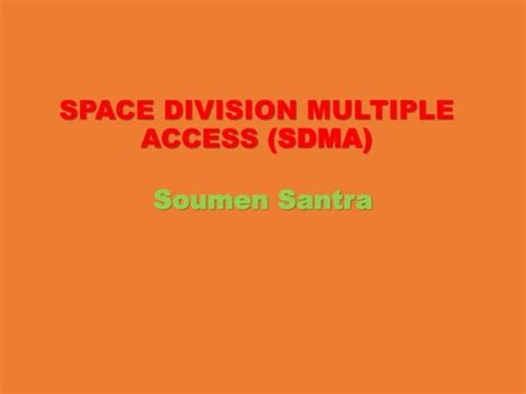 Tdma Time Division Multiple Access Ppt