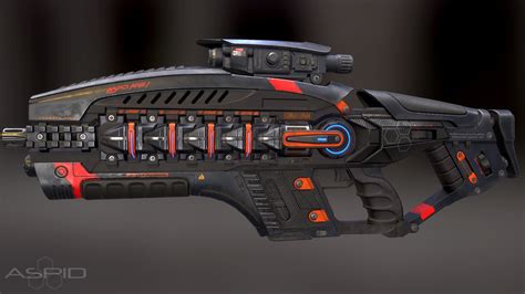 3d Futuristic Gun