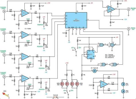 Oscilloscope Internal Circuit Of Operational Amplifier