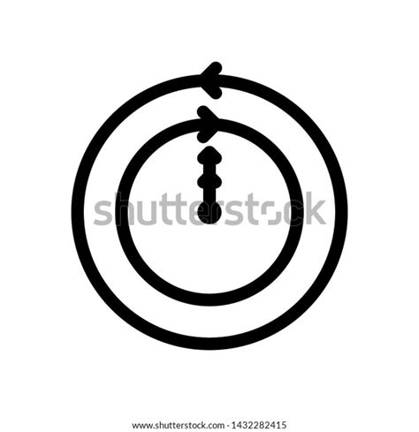 Clock Icon Arrow Design Vector Illustration Stock Vector Royalty Free Shutterstock