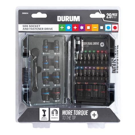 Durum Socket And Fastner Combo Set Multi Grip Sdx 29 Piecee Db904