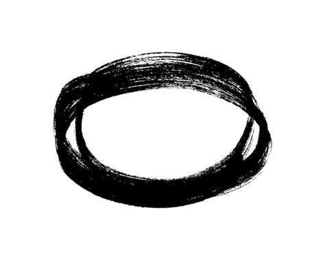 Premium Vector Circle Drawn With A Black Marker