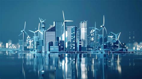 Illustration 3d Model Aioptimized Energy Management And Smart Grid Control Systems Stock