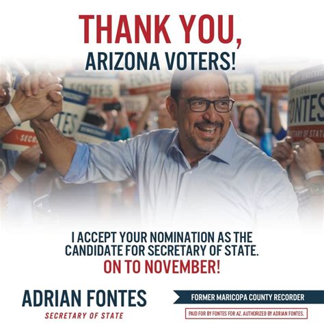 Adrian Fontes Wins Democratic Primary Re Elect Adrian Fontes For