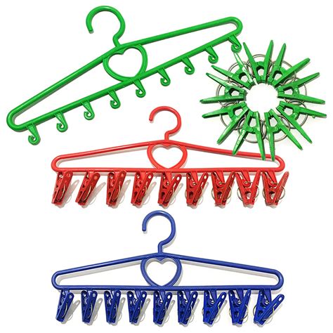 6pcsset 10 Clips Class A Hanger With Clip Sipit Laundry Hanger High Quality Hanger Sock