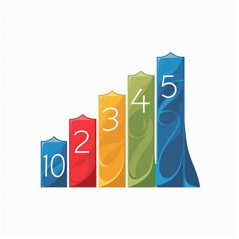 Vertical Bar Chart With Five Bars Of Different Heights Premium Ai