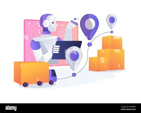 Ai Optimized Supply Chain Management Abstract Concept Vector Illustration Stock Vector Image
