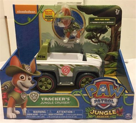 Paw Patrol Jungle Rescue Trackers Jungle Cruiser Vehicle And Figure
