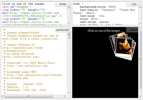 Javascriptのフレームワークを試せるオンラインエディタ「jsfiddle」 Web活メモ帳