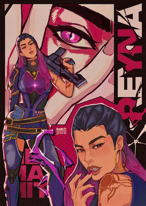 Reyna Art By Takopiie On Twt And Ig Reyna Valorant Fanart Reyna