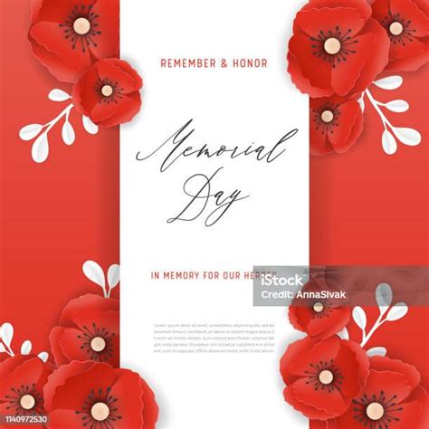 기념 일 배너 빨간 종이 컷 양 귀 비 꽃입니다 전단지 브로셔 전단지에 대 한 조각 양 귀 비의 상징으로 기억의 날 포스터 벡터 일러스트 11월에 대한 스톡 벡터 아트 및