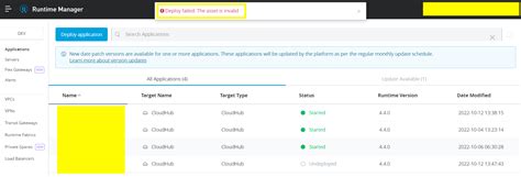 Deploy Failed The Asset Is Invalid When Deploying To CloudHub