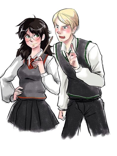 Fem Draco Genderbent Drarry Harriet Potter Harry Potter X Draco Malfoy