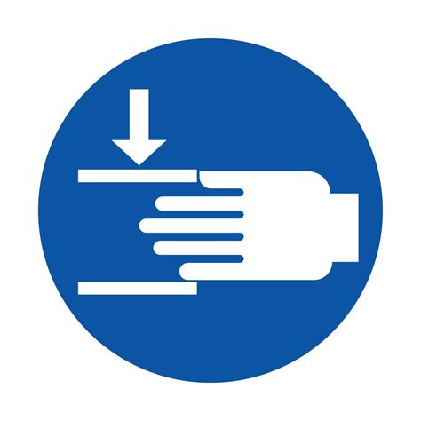 Hand Placing Object On Surface In Circular Icon With Arrow Indication