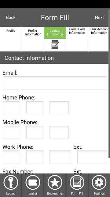 how do i create a form fill profile securitycoverage