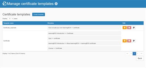 creating a certificate template｜how to use learningbox