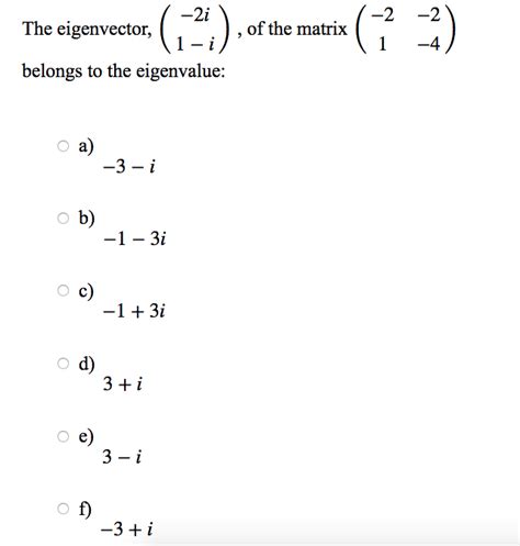 solved 2i 1 i belongs to the eigenvalue 2 2 1 4 the