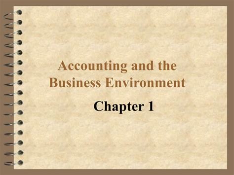 Accounting Chapter 1 Ppt