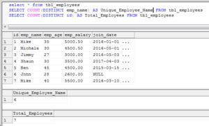 Sql Count Function Mysql And Sql Server