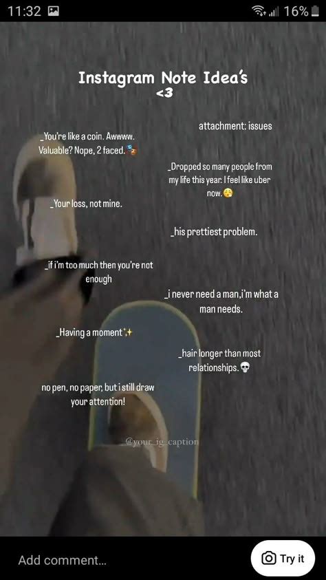 Instagram Notes Ideas Aesthetic