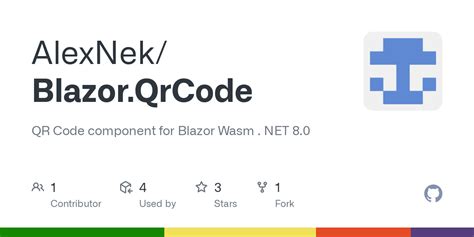 Github Alexnekblazorqrcode Qr Code Component For Blazor Wasm Net 80